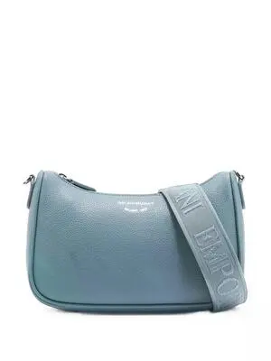 Emporio Armani Cross Body Bag With Logo Strap - Blue
