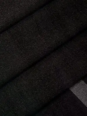 Fendi Logo-detail Fringed Scarf - Black