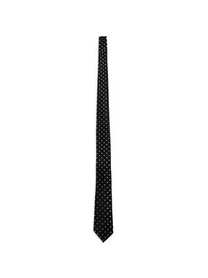 TOM FORD Polka Dot Neck Tie - Black