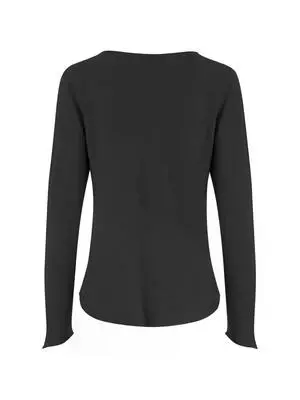 Bruno Manetti Crew-neck Long-sleeved T-shirt - Black