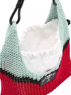Plan C Mesh Shoulder Bag - Red