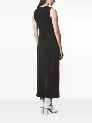 THOM KROM Textured Midi Dress - Black