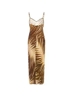 Just Cavalli Leaf-print Dress