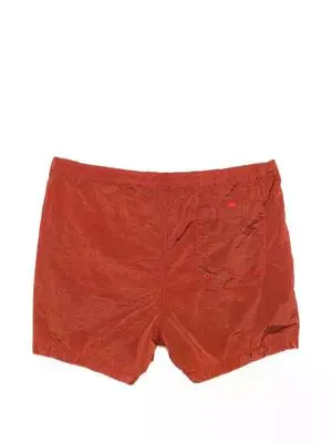 Stone Island Side-stripe Swim Shorts - Red