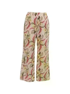 Oscar De La Renta Floral Pants For Women