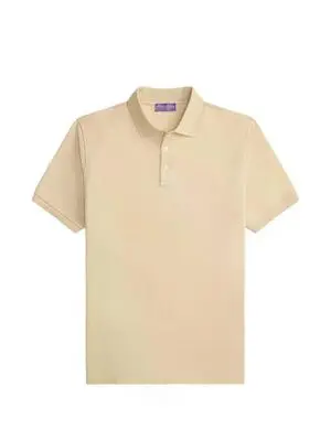 Ralph Lauren Purple Label Logo-embroidered Polo Shirt - Neutrals