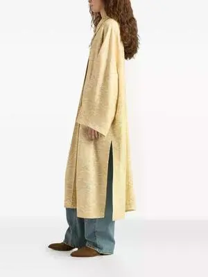 Momoni Jacquard Oversized Coat - Neutrals