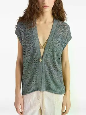 Momoni Diamond-pattern Vest