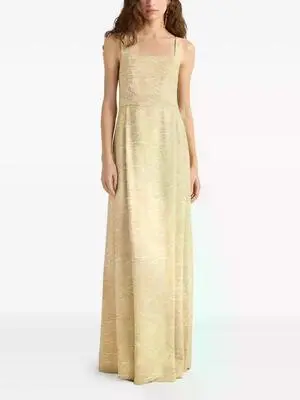 Momoni Sonora Jacquard Square-neck Dress