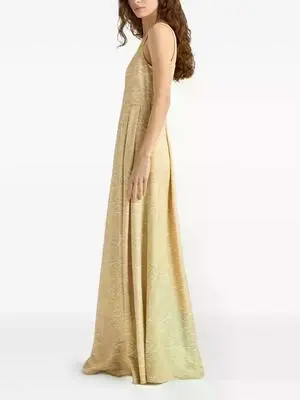 Momoni Sonora Jacquard Square-neck Dress