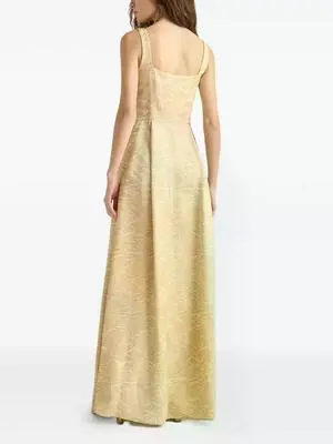 Momoni Sonora Jacquard Square-neck Dress