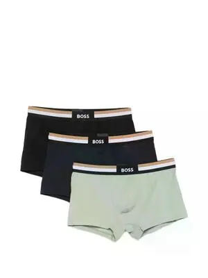 BOSS Logo-waistband Briefs - Black