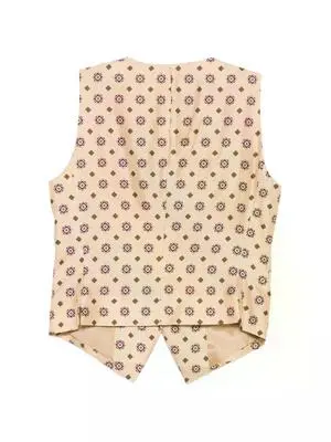 Alberto Biani Buttoned Patterned Waistcoat