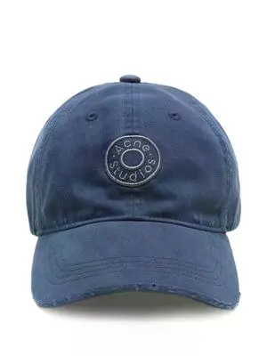 Acne Studios Logo-embroidered Cap - Blue