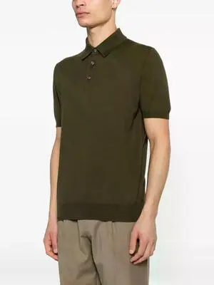 Kiton Button Short-sleeve Polo Shirt