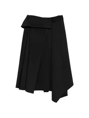 JUUN.J Asymmetric Midi Skirt