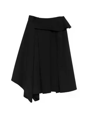JUUN.J Asymmetric Midi Skirt