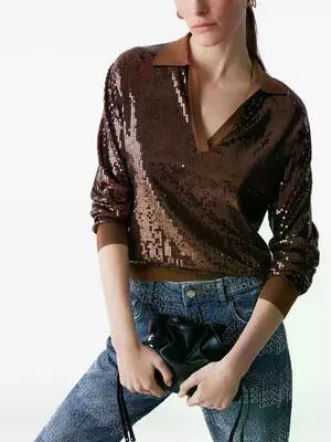 Liu Jo V-neck Sweater - Brown