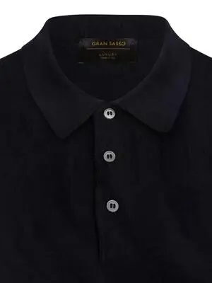 GRAN SASSO Short-sleeve Button Polo Shirt