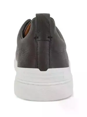 Zegna Grained Slip-on Sneakers