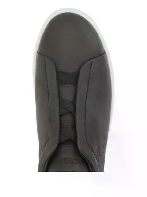 Zegna Grained Slip-on Sneakers