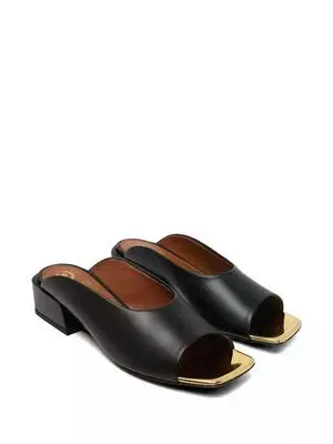 POLLINI Open Toe Leather Sandals