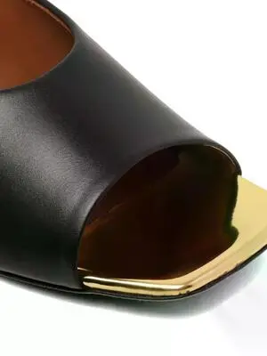 POLLINI Open Toe Leather Sandals