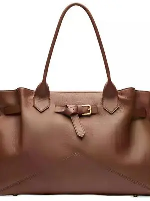 BALLANTYNE Kate 990 Buckle Strap Tote Bag - Brown