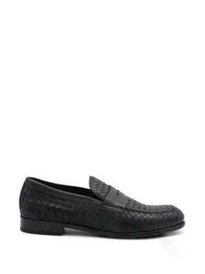 DOUCAL'S Woven Leather Loafers