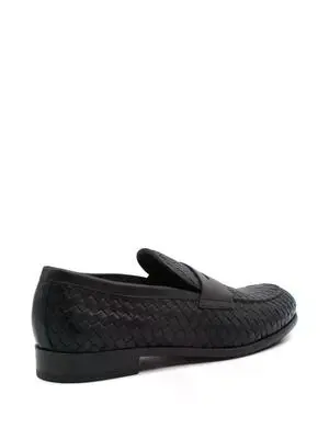 DOUCAL'S Woven Leather Loafers