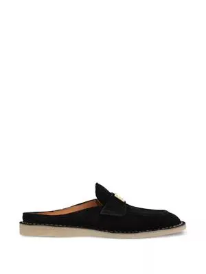 Dolce & Gabbana Logo-plaque Mules - Black