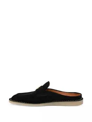 Dolce & Gabbana Logo-plaque Mules - Black