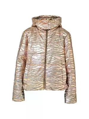 Liu Jo Hooded Zebra-pattern Jacket