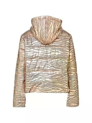 Liu Jo Hooded Zebra-pattern Jacket