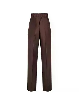 FORTE_FORTE Pleated Trousers - Brown