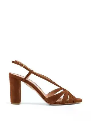 AQUAZZURA Aimée Strappy Sandals - Brown