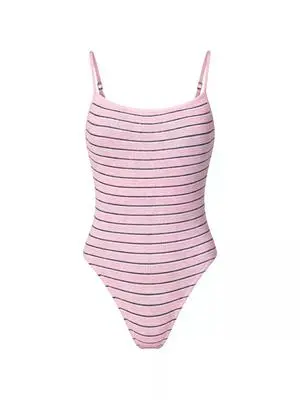 Bond Eye Striped Swimsuit - Pink