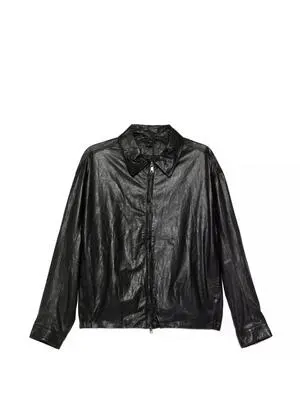 GIORGIO BRATO Leather Collared Jacket
