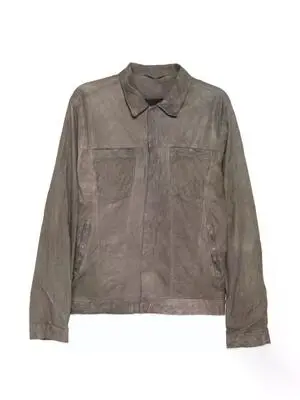 GIORGIO BRATO Crease-effect Leather Jacket