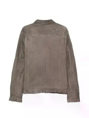 GIORGIO BRATO Crease-effect Leather Jacket