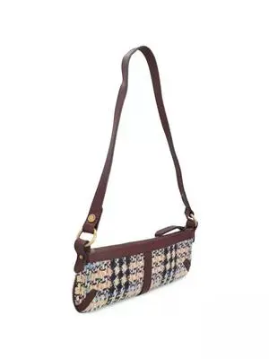 Burberry Tweed Patterned Shoulder Bag