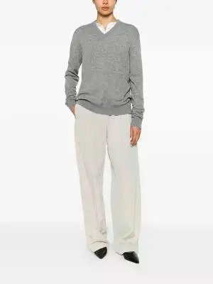 THE ROW Iven Pleated Trousers - Grey