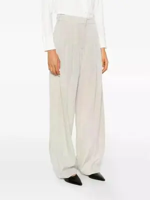 THE ROW Iven Pleated Trousers - Grey