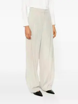 THE ROW Iven Pleated Trousers - Grey
