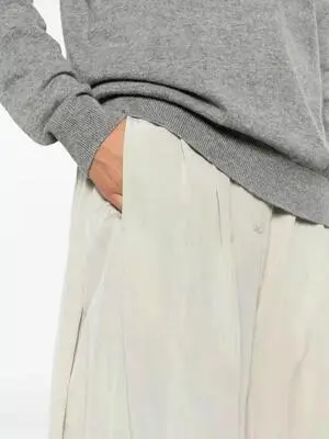 THE ROW Iven Pleated Trousers - Grey