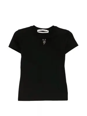 KIMHEKIM Heart Charm T-shirt - Black
