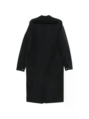 Rick Owens Brad Buttoned Trench Coat