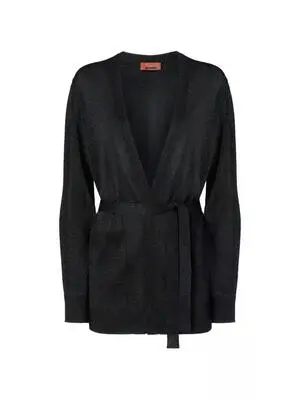 Missoni V-neck Belted Cardigan - Black