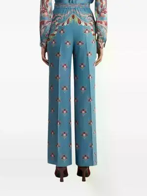 Etro Floral Paisley Print Trousers