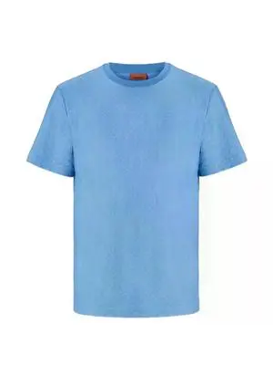 Missoni Jacquard T-shirt With Zigzag Design - Blue